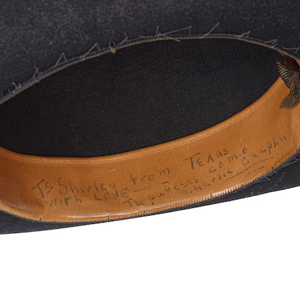 Bonhams : Charlie Chaplin Signed Tramp Personal Character Bowler Hat.