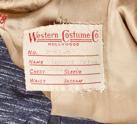 Bonhams : Vincent Price Prince Prospero Figure in Screen Worn Tunic and ...