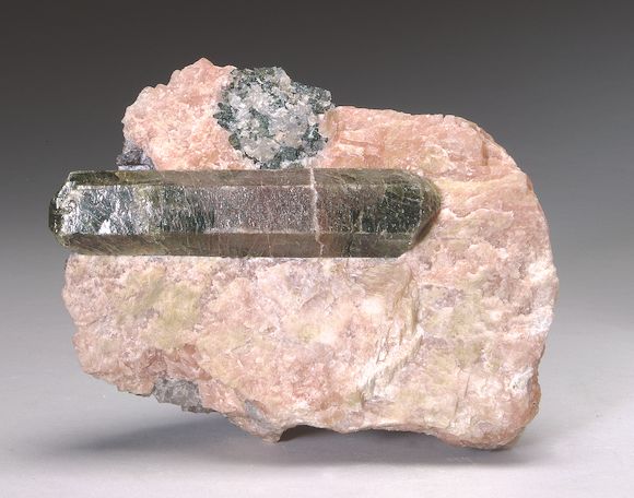 Bonhams : Apatite in Calcite