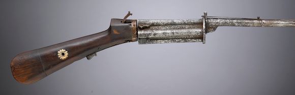Bonhams : A scarce Indian revolving matchlock toradar