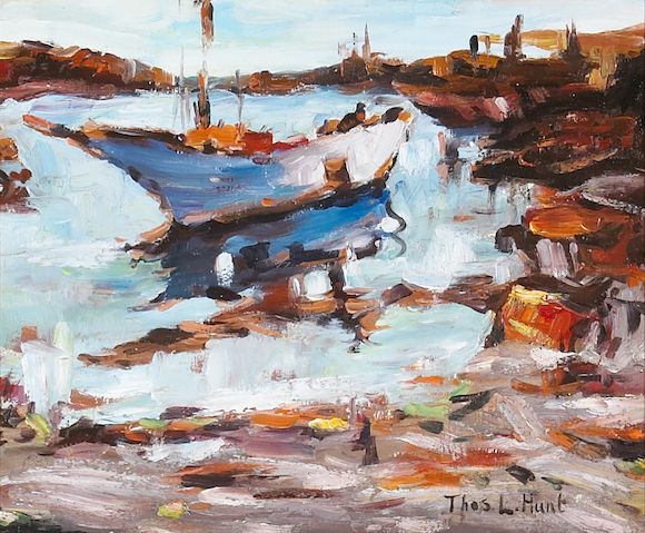 Bonhams : Thomas Hunt (1882-1938) 8 1/2 x 10 1/2in