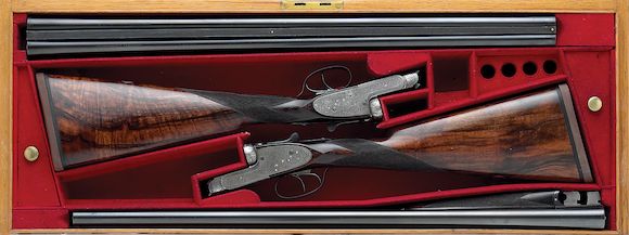 Bonhams : *A cased pair of Cogswell and Harrison Extra Quality Victor ...
