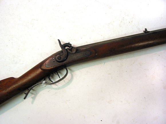 Bonhams : A half-stock percussion rifle by J.Henry & Son