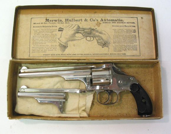 Bonhams : A boxed Merwin Hulbert & Co. D.A. Pocket Revolver