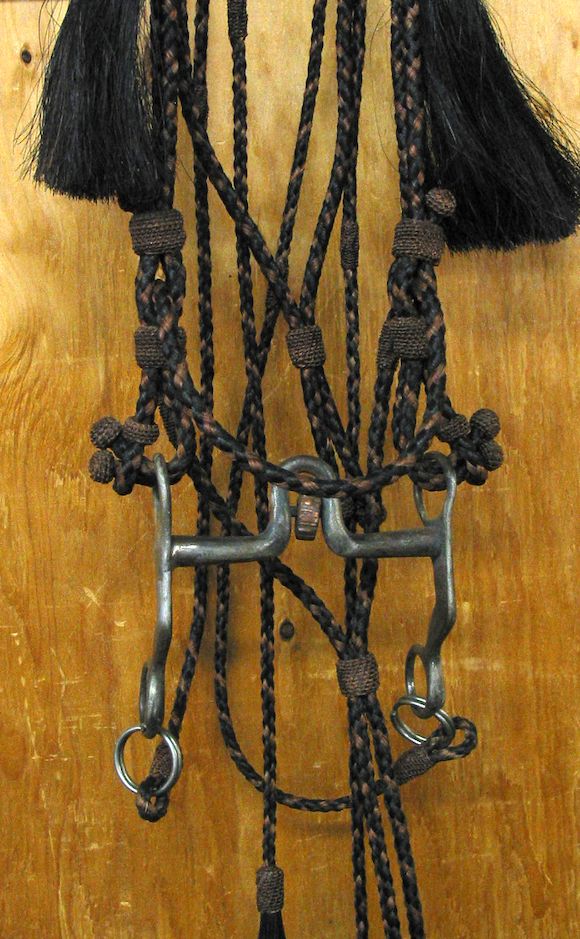 Bonhams : A braided horsehair bridle