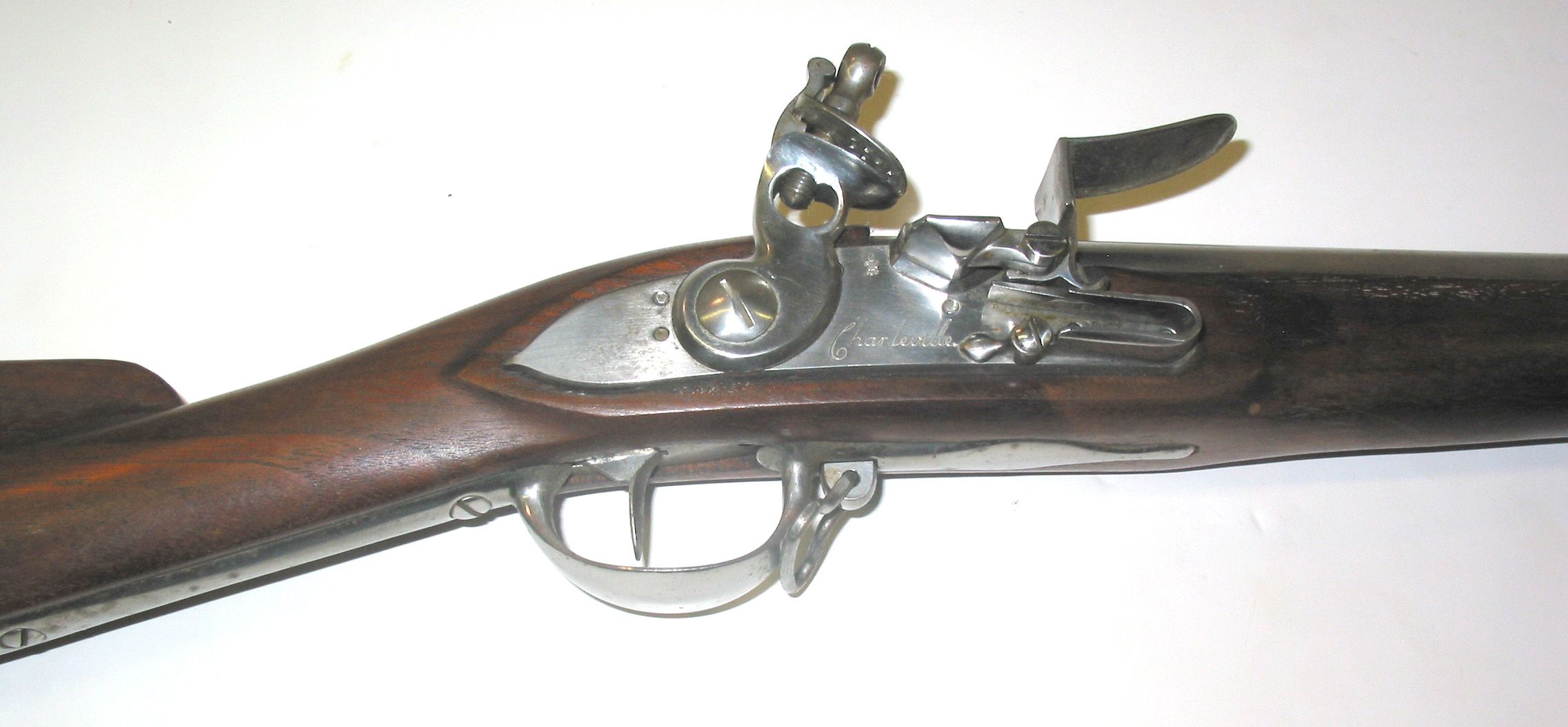 A reproduction French Model 1777 flintlock musket by Dixie Gun Works ...