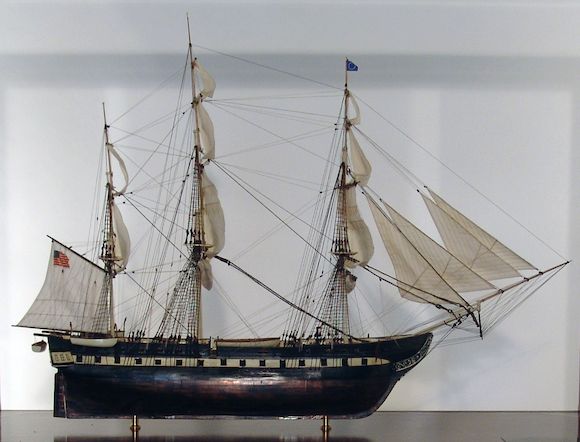 Bonhams : A scale model of the American frigate 'USS Constitution ...