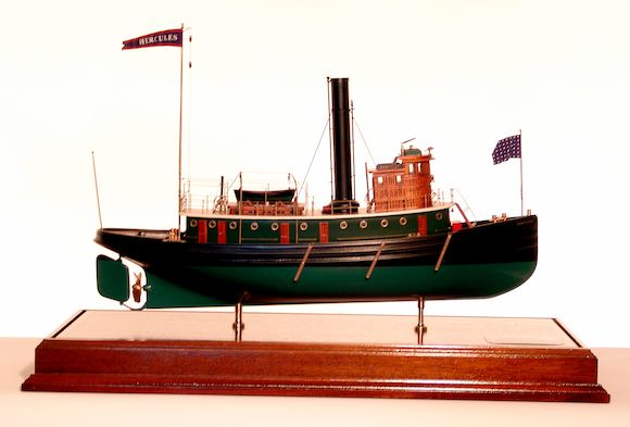 Bonhams : A scale model of the American steam tug 'Hercules', 20th ...