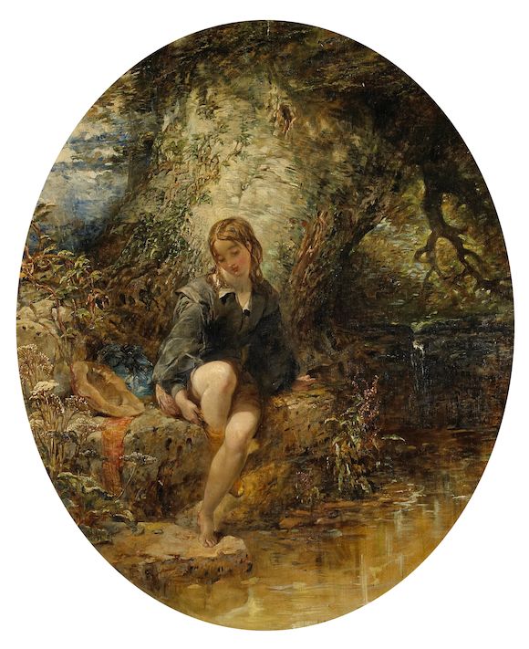 Bonhams : Alfred Joseph Woolmer (British 1805-1892) Innocence painted ...
