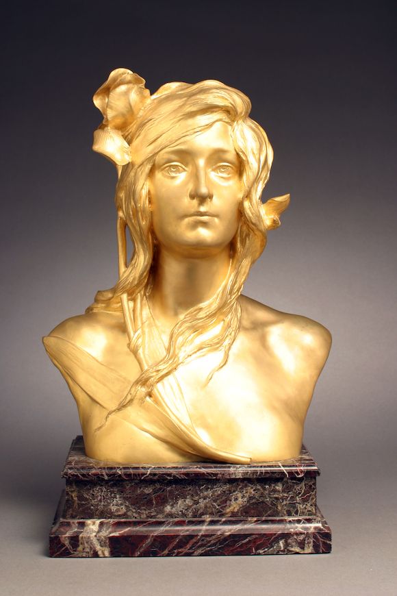 Bonhams : A gilt-bronze figure: Ophelia