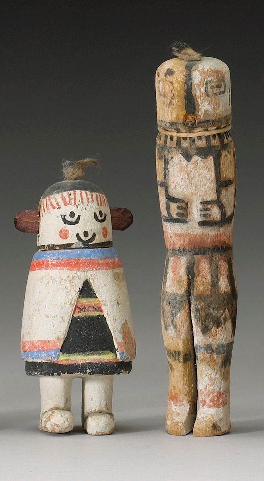 Bonhams : Two Hopi kachina dolls