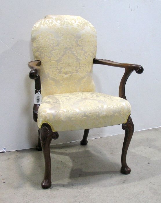 Bonhams : A George II style open armchair