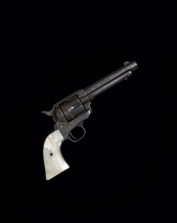 Bonhams : An historic factory engraved Colt single action army revolver ...