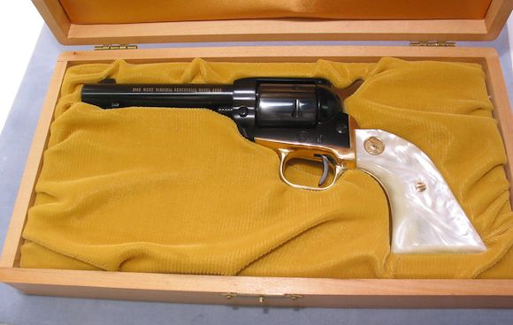 Bonhams : A cased Colt West Virginia Statehood Centennial Scout revolver