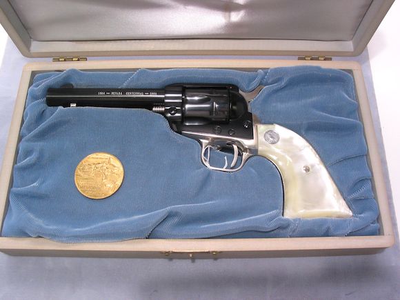 Bonhams : A cased Colt Nevada Statehood Centennial Scout revolver