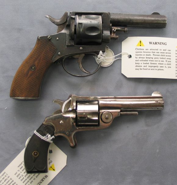 Bonhams : A lot of two late 19th century continental revolvers
