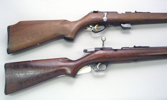 Bonhams : A lot of two .22 caliber bolt action sporting rifles