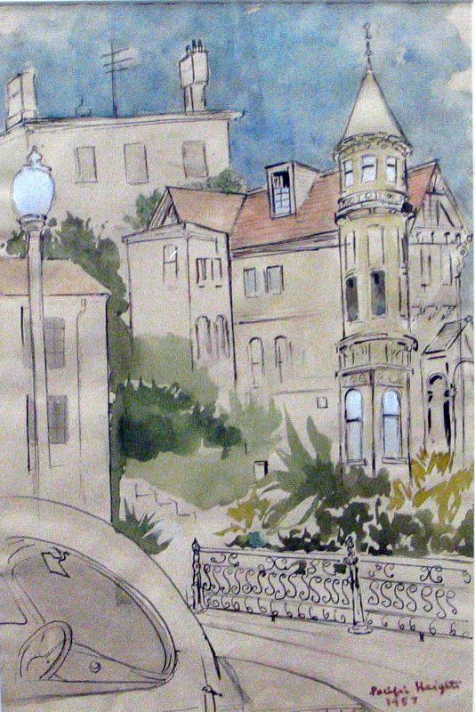 Bonhams : Helen Ludwig. Group of 3 works on paper---pacific heights ...