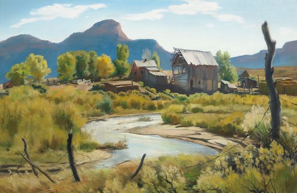 Bonhams : Emil Kosa, Jr. (1903-1968) First Touch of Frost 23 x 35in