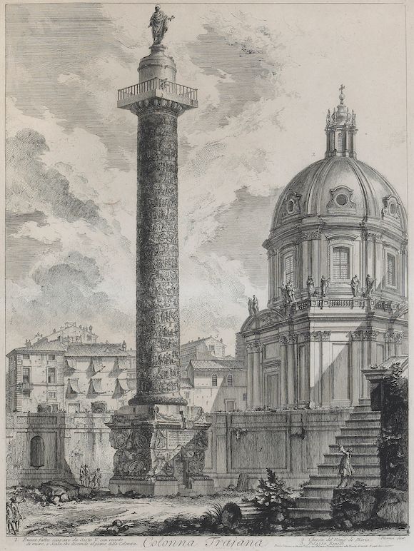 Bonhams : Giovanni Battista Piranesi; Colonna Trajana; Colonna Antonina ...