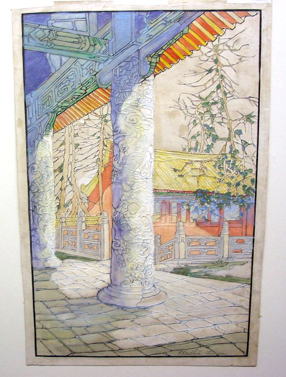Bonhams : Bertha Lum; Tan Shi Sou, White Snake Temple;
