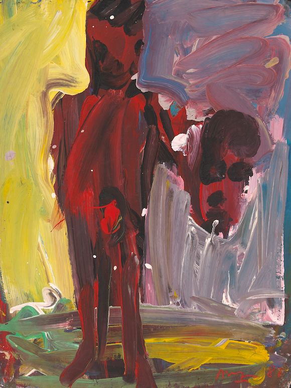 Bonhams : Siegfried Anzinger (Austrian b. 1952) Untitled, 1982 21¾ x ...