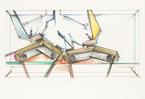 Bonhams : Joseph Zucker (American b. 1941) No Fault, 1980 24 x 35in (61 ...