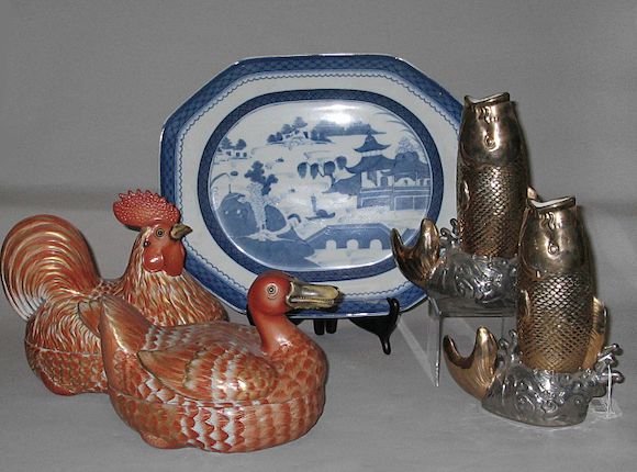 Bonhams : A group of Mottahedeh and R. Bloch of Paris porcelain