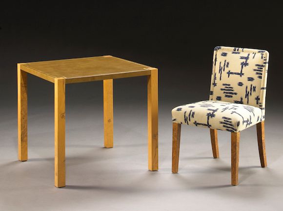 Bonhams : A Samuel Marx ash games table, together with a pair of Samuel ...