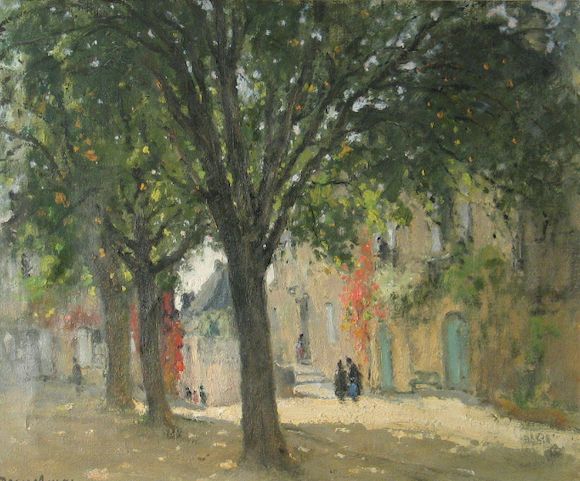 Bonhams : Louis Marie Désiré Lucas (French 1869-1949) A church in the ...