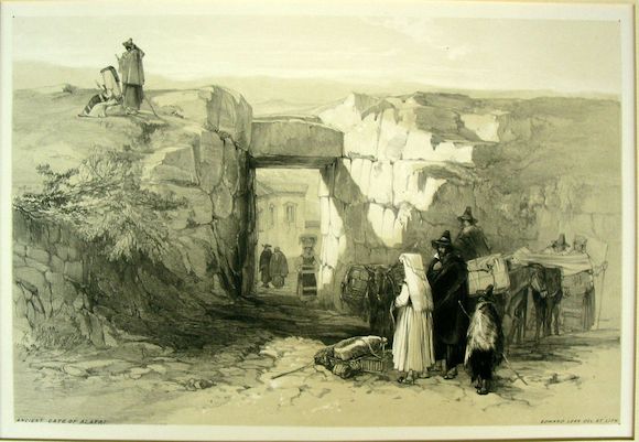 Bonhams : Edward Lear; Ancient Gate of Alatari;