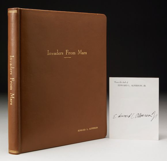 Bonhams : Producer Edward Alperson's script for Invaders From Mars