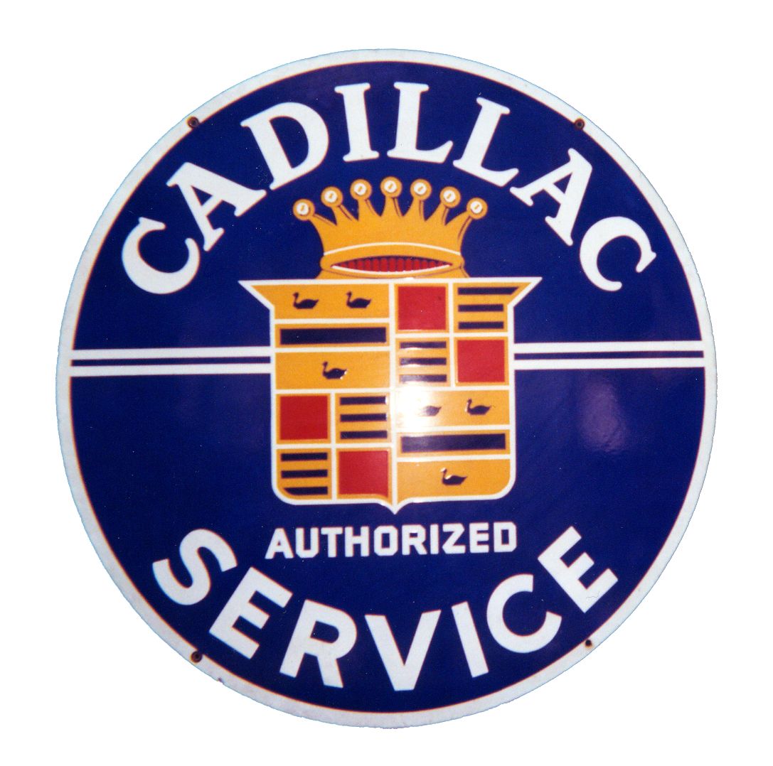 Bonhams Cars : A large 'Authorized Cadillac Service' enamel sign ...