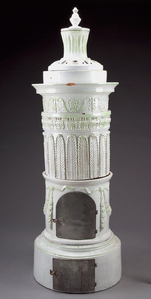 Bonhams : A Northern European glazed ceramic stove