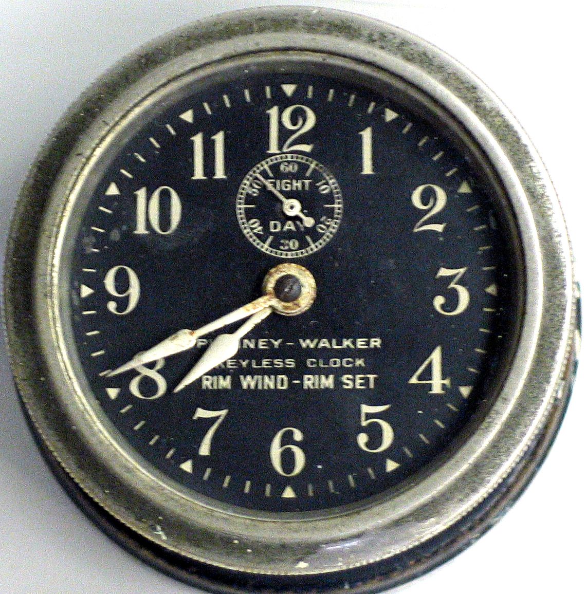 Bonhams Cars : A rim-wound eight day car clock by Phinney-Walker ...