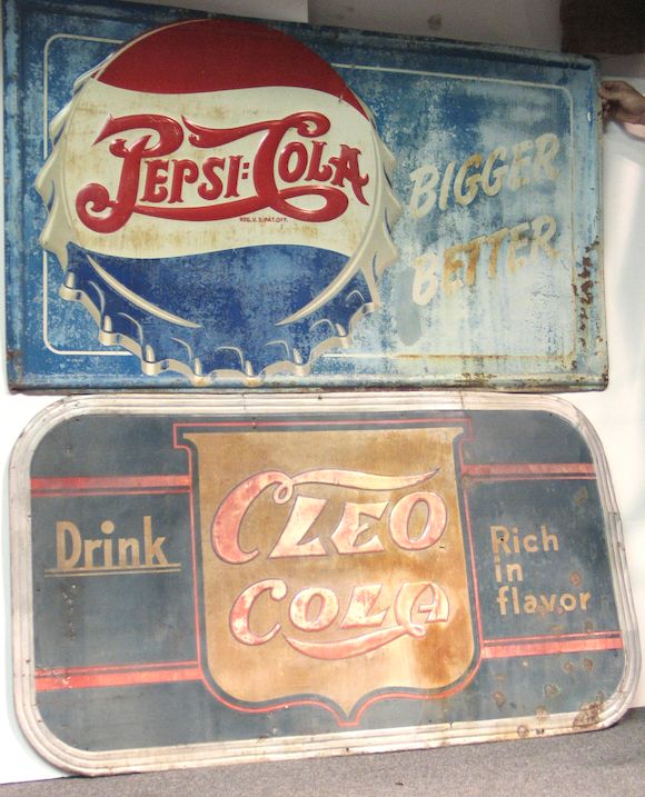 Bonhams : A grouping of advertising signs