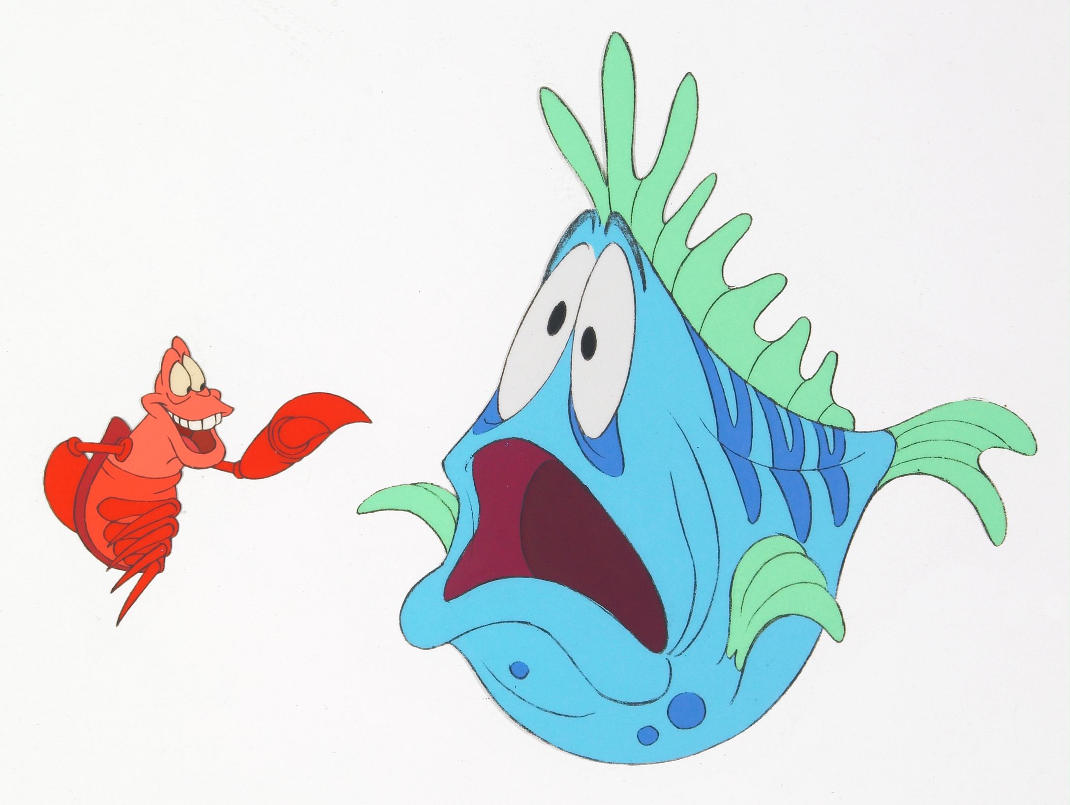 Six Walt Disney color model cels from “The Little Mermaid” - auctions ...