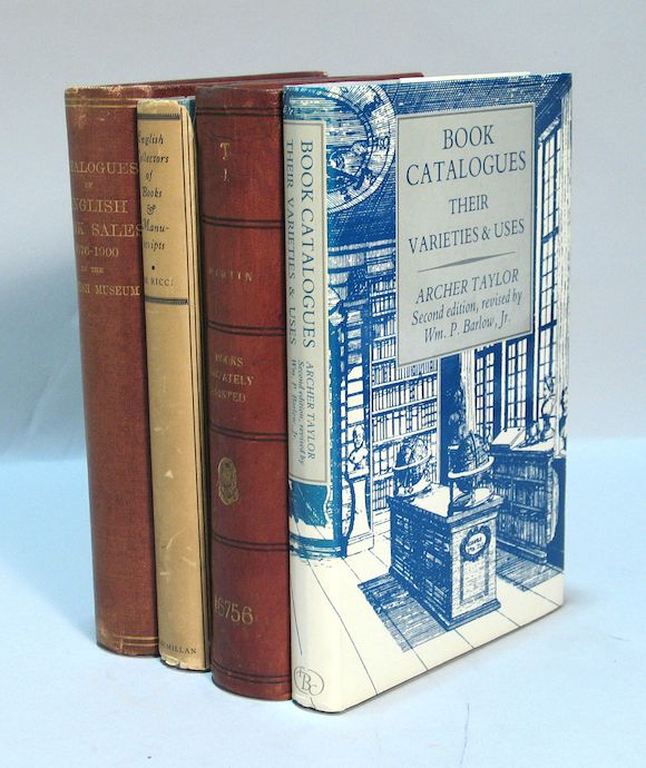 Bonhams : [BOOK CATALOGS – REFERENCE.]