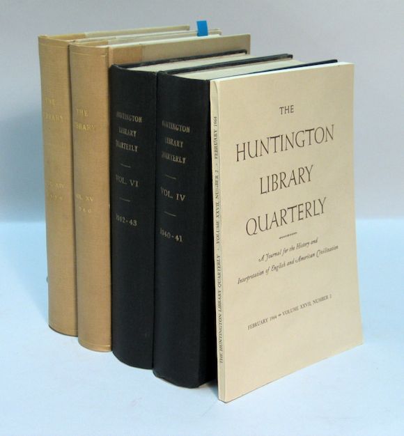 Bonhams : [RARE BOOK LIBRARIES – PERIODICALS.]