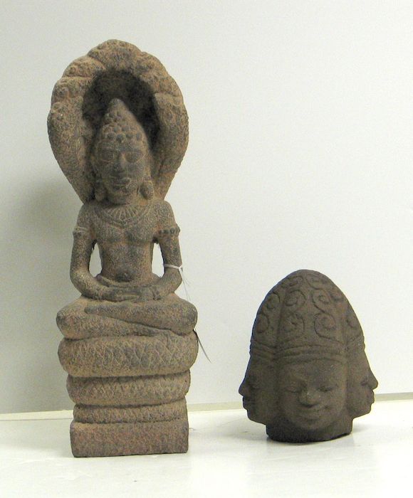 Bonhams : Two Southeast Asian stone carvings