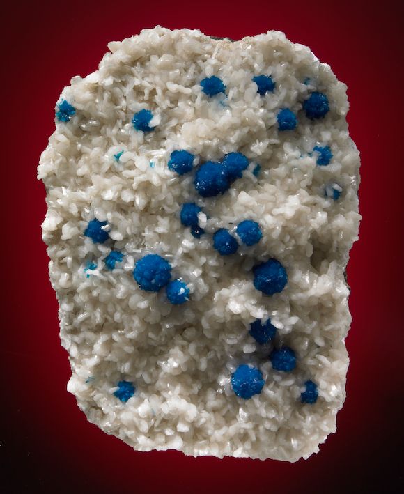 Bonhams : Large Cavansite on Stilbite