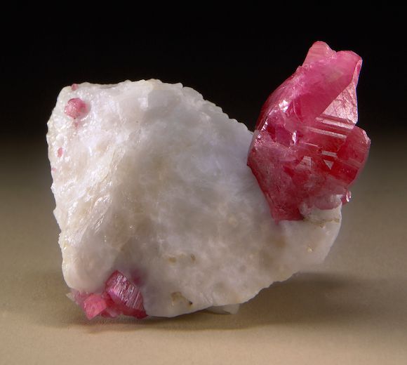 Bonhams : Pink Sapphire on Matrix