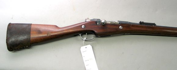 Bonhams : A sporterized Remington Lebel Model 1907/15 bolt action rifle
