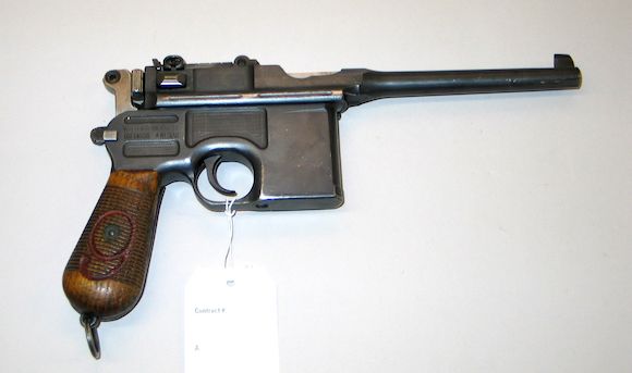 Bonhams : A Mauser Model 1896 9mm Parabellum Military Contract self ...