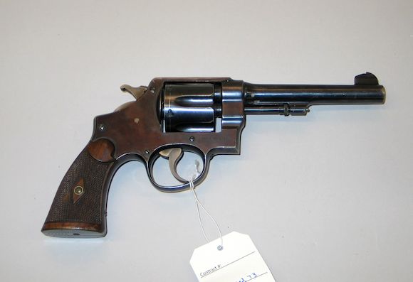 Bonhams : A Smith and Wesson .45 caliber double action revolver