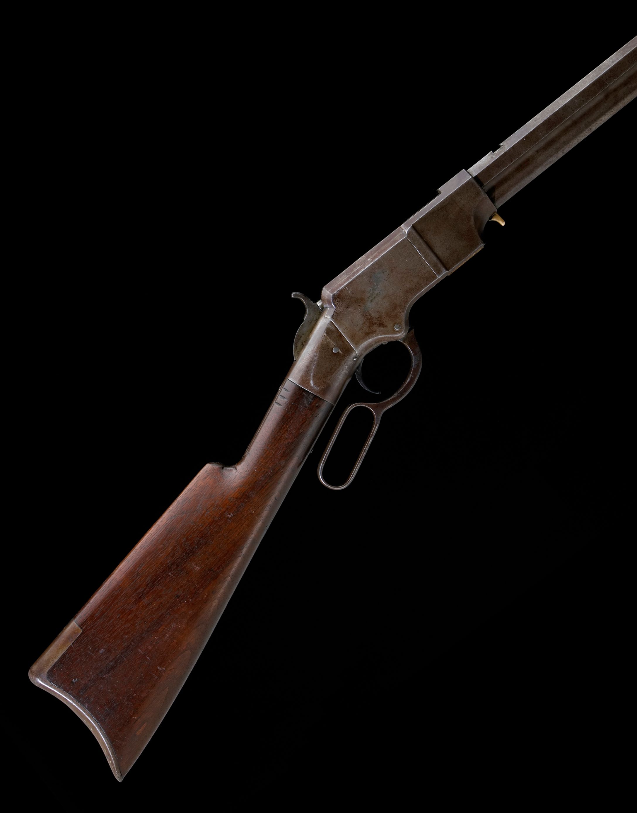 A rare iron frame Henry Model 1860 lever action rifle - auctions ...