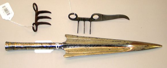 Bonhams : A lot of three Indian edged weapons
