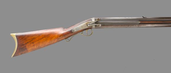Bonhams : A scarce American mule ear percussion combination gun by ...