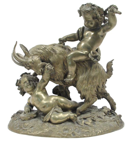 Bonhams : A bronze group of cavorting bacchantes