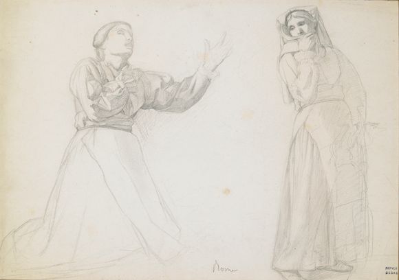 Bonhams : Edgar Degas (French 1834-1917) Deux études de femmes 11 x 17 ...
